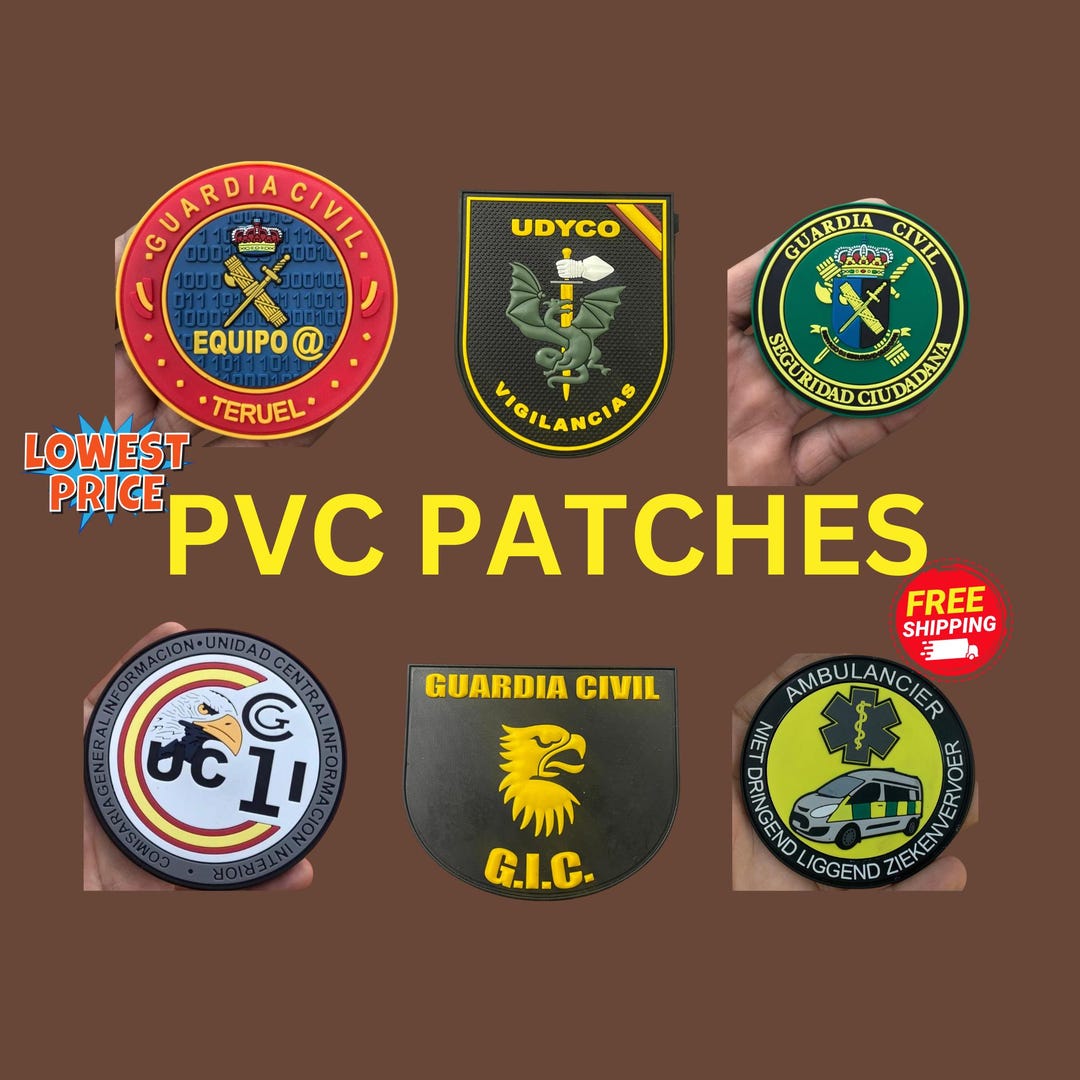 Custom PVC Patches, Rubber Patch, Hook and Loop Backing, Silicon ...