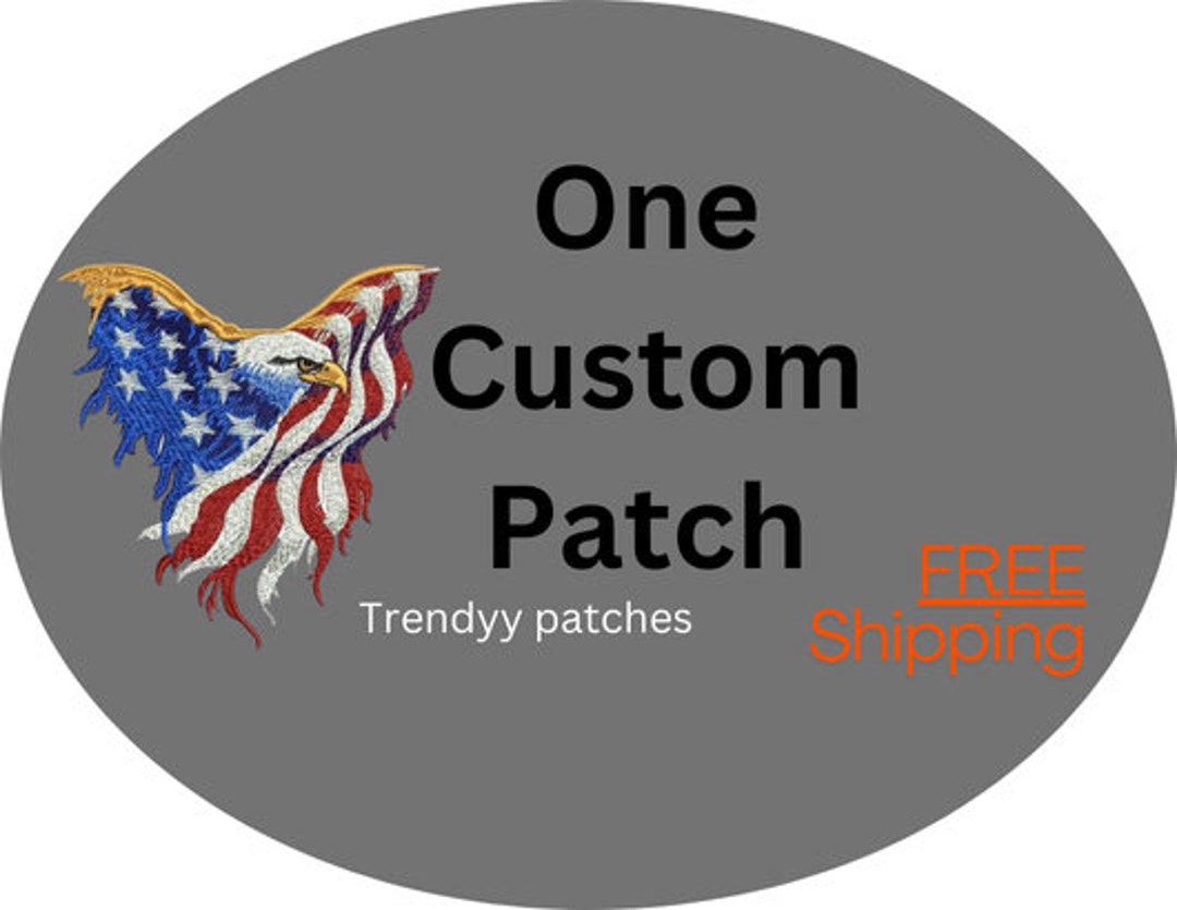 Custom Embroidery Patches,hook and Loop Backing,free Shipping, Tactical ...