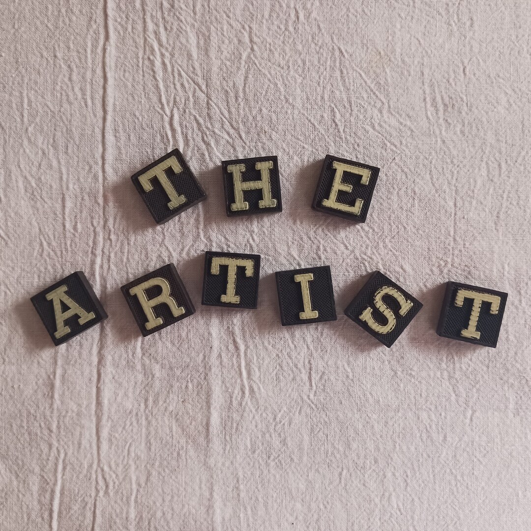 Vintage Anagrams - Game Pieces - Letter Tiles - THE ARTIST - Jewelry ...