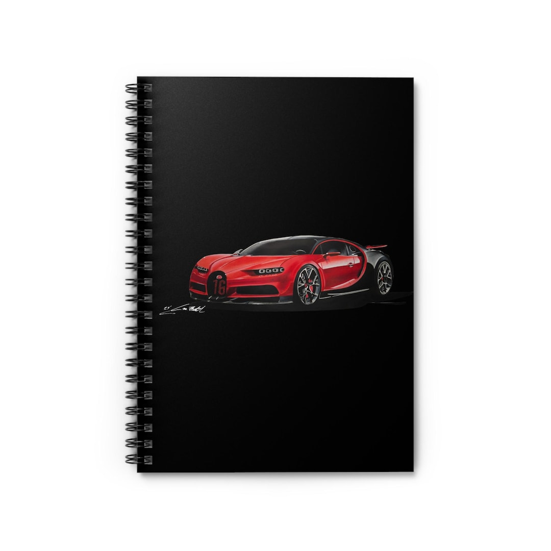 Bugatti Chiron Spiral Notebook: Sportscar Art, Back to School - Etsy