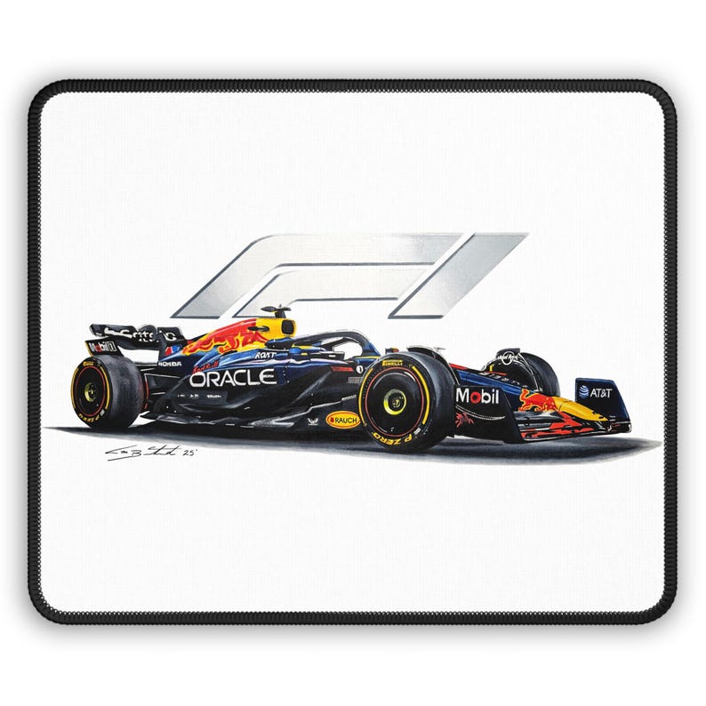 F1 Racecar Mouse Pad: RB21 Fine Art Gaming Accessory - Etsy