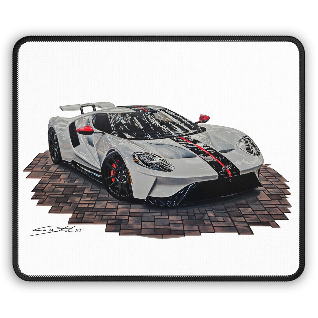 Ford GT40 Mouse Pad, Dream Car Mouse Pad Art, Ford Supercar ...