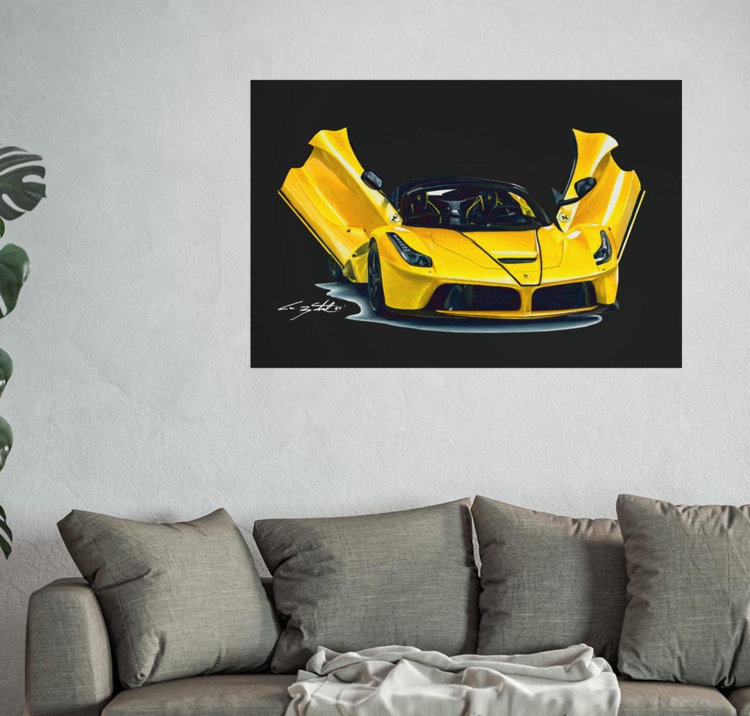 Ferrari La Ferrari Art Print: Supercar Automotive Poster - Etsy