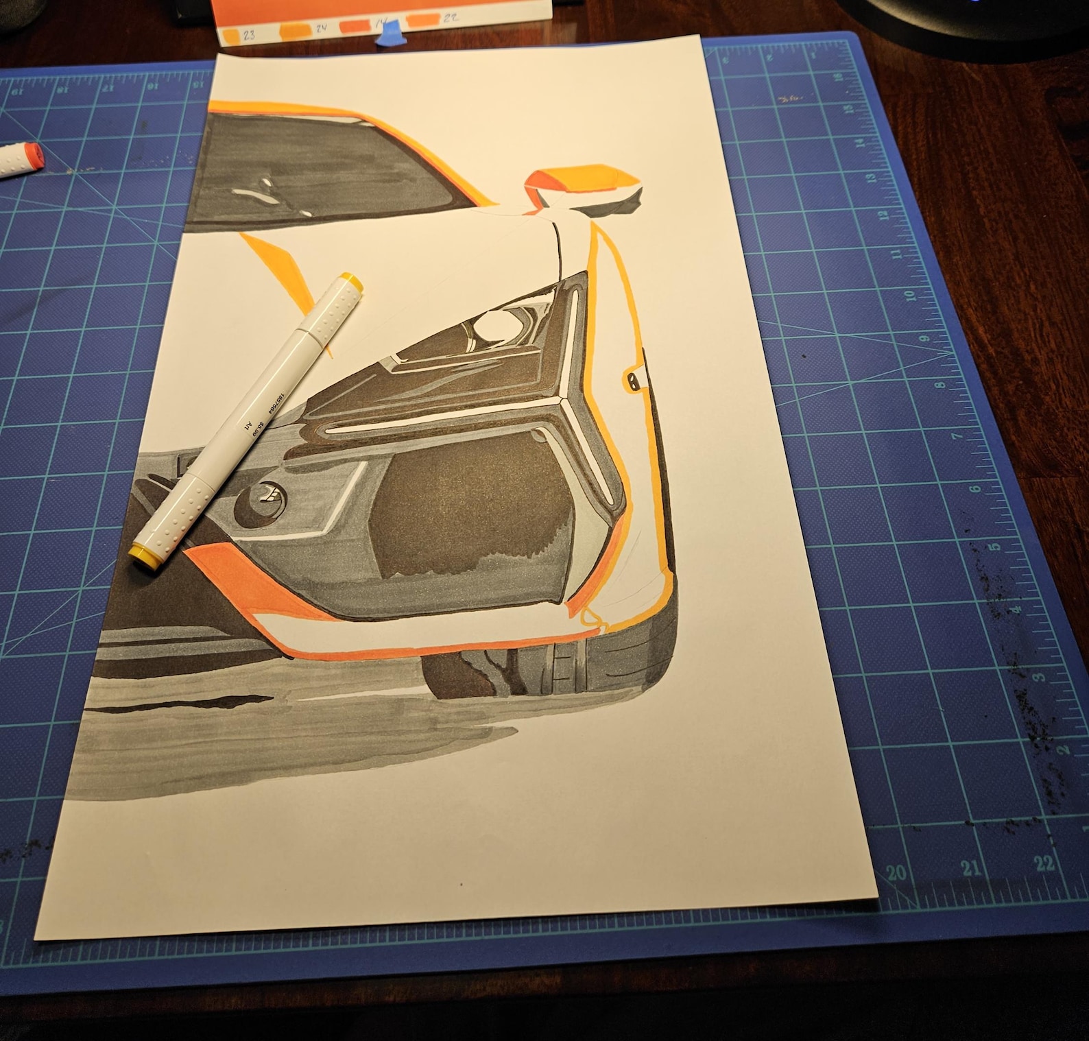 Lamborghini Revuelto Art: Original Hand-drawn Supercar Pencil Drawing ...