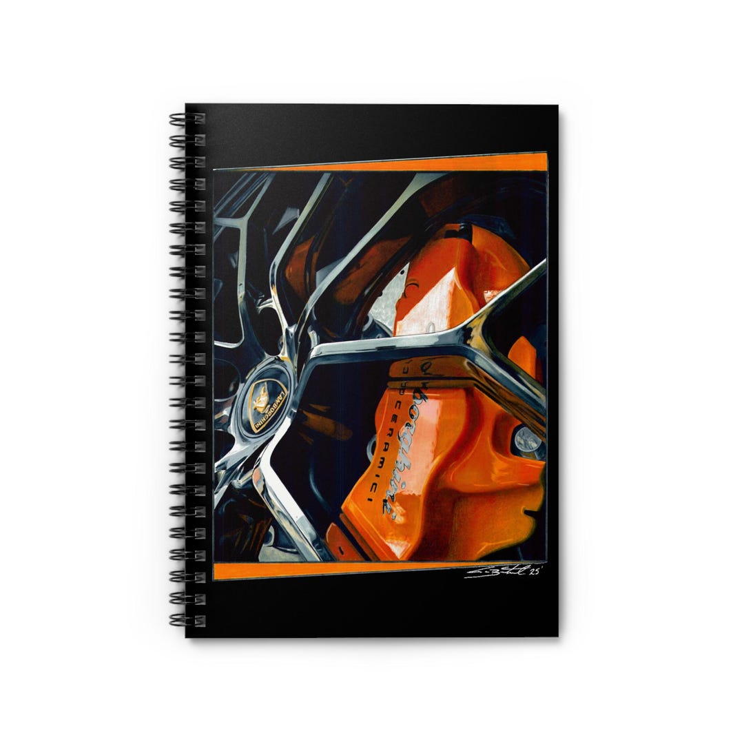 Supercar Spiral Notebook, Lamborghini Notebook, Back to School, Gifts ...