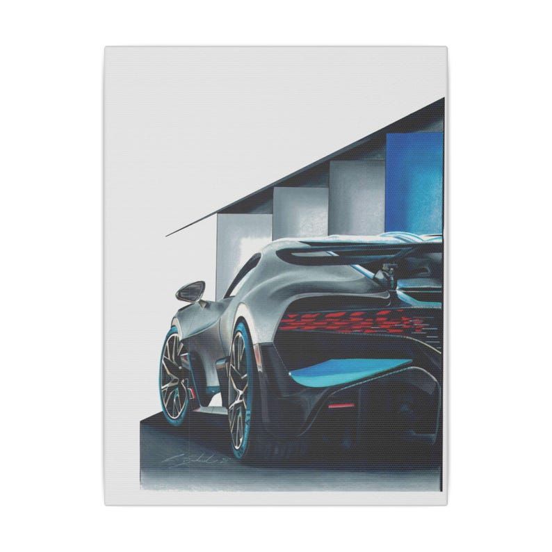 Bugatti Poster Wall Art, Supercar Art , Canvas Art, Supercar, Car Guy ...