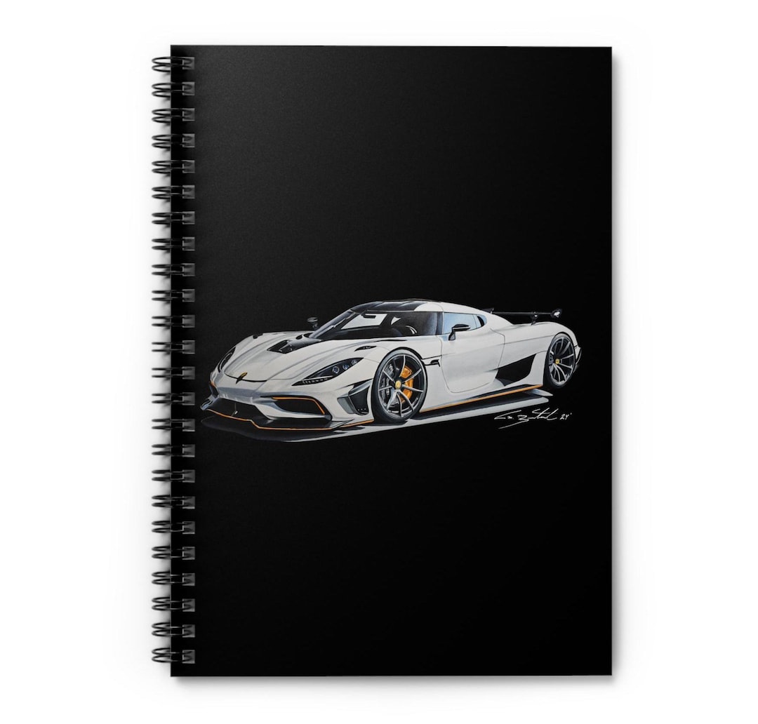 Supercar Spiral Notebook, Car Spiral Notebook, Back to School, Gifts ...