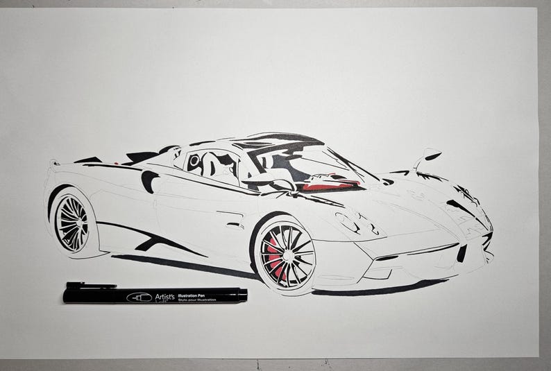 Pagani Huayra Canvas Art – Supercar Wall Art, Exotic Hypercar Poster ...