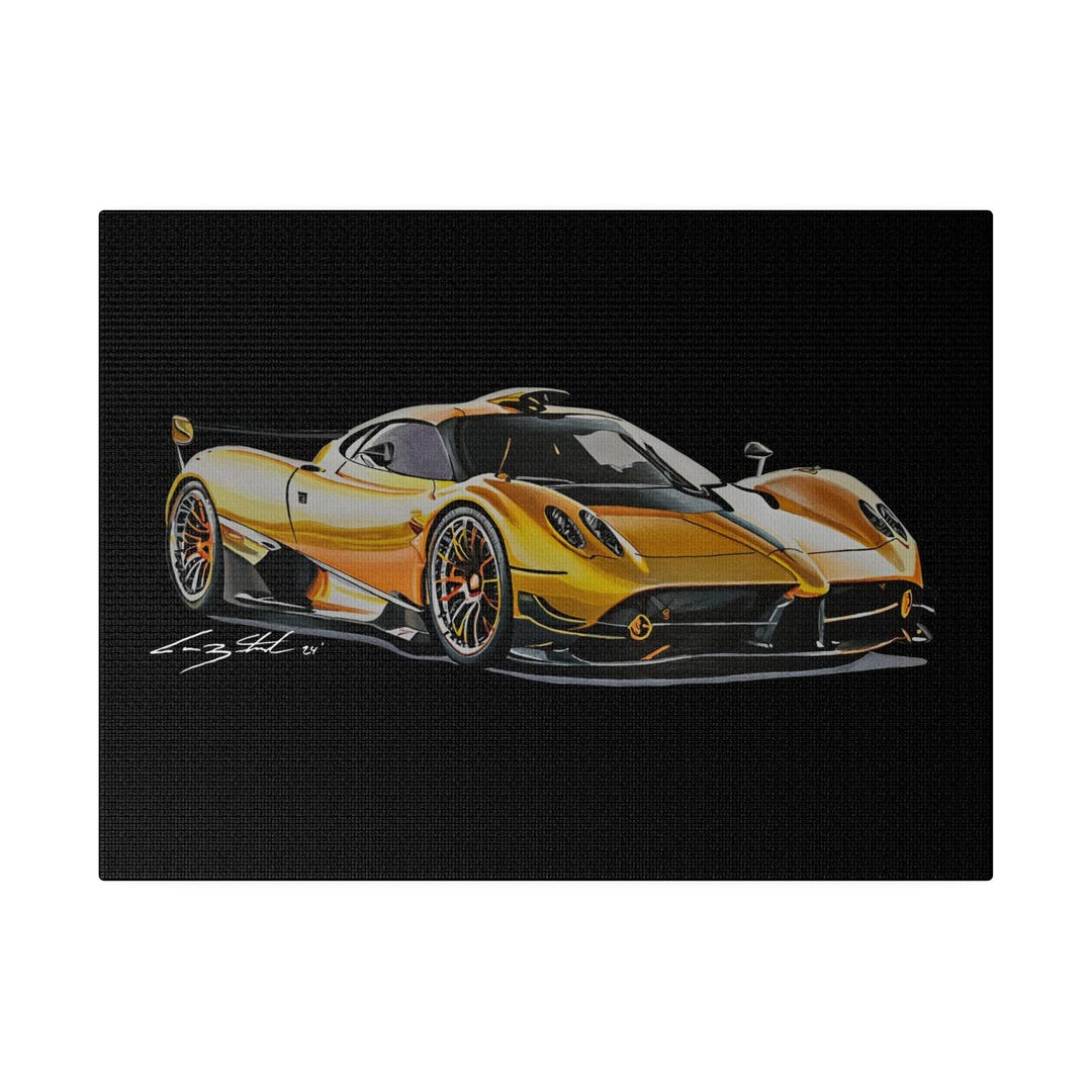Pagani Huayra Poster Wall, Canvas Art, Supercar Art, Car Guy Art ...