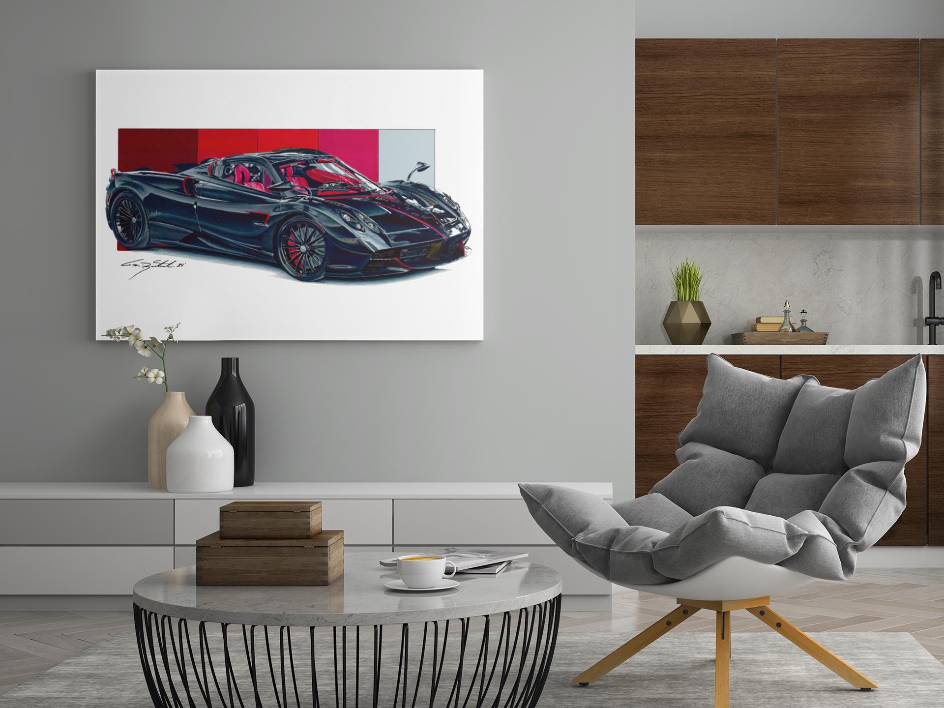 Pagani Poster Digital Art, PRINTABLE, Supercar Art, Car Guy Art ...