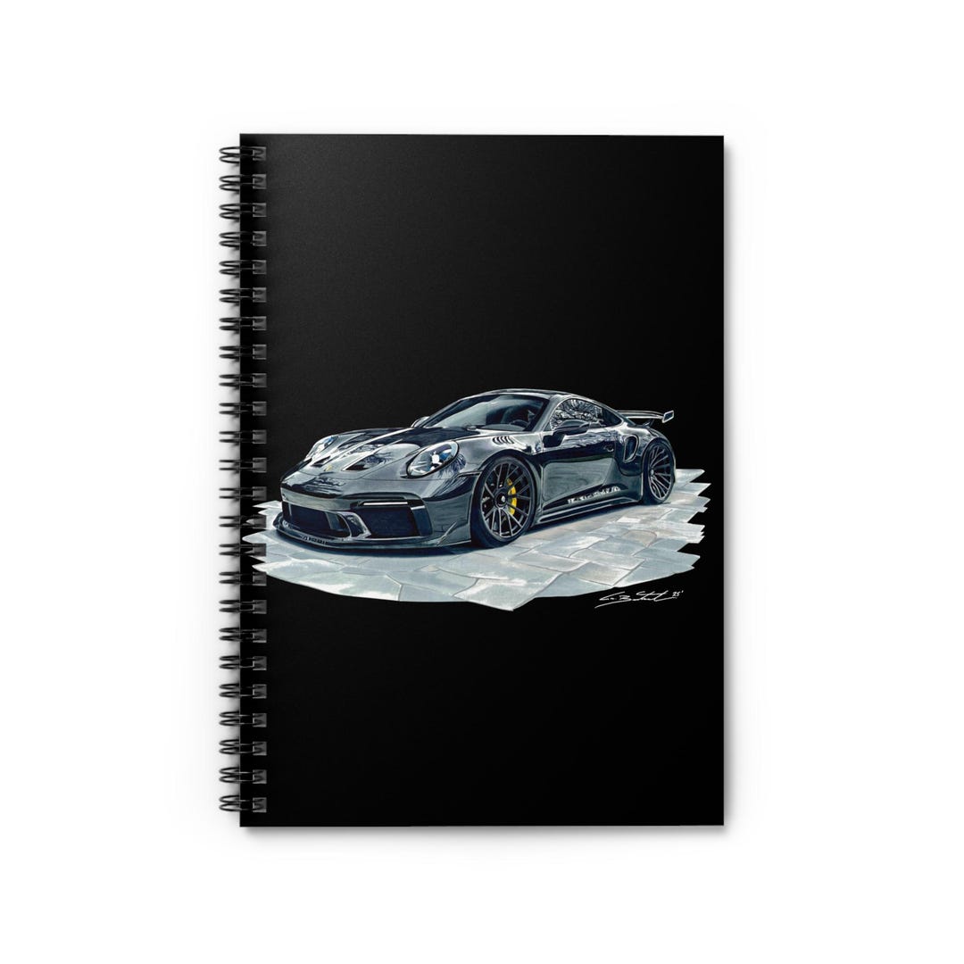 Porsche GT2-RS Spiral Notebook: Graphite Art, Back to School - Etsy