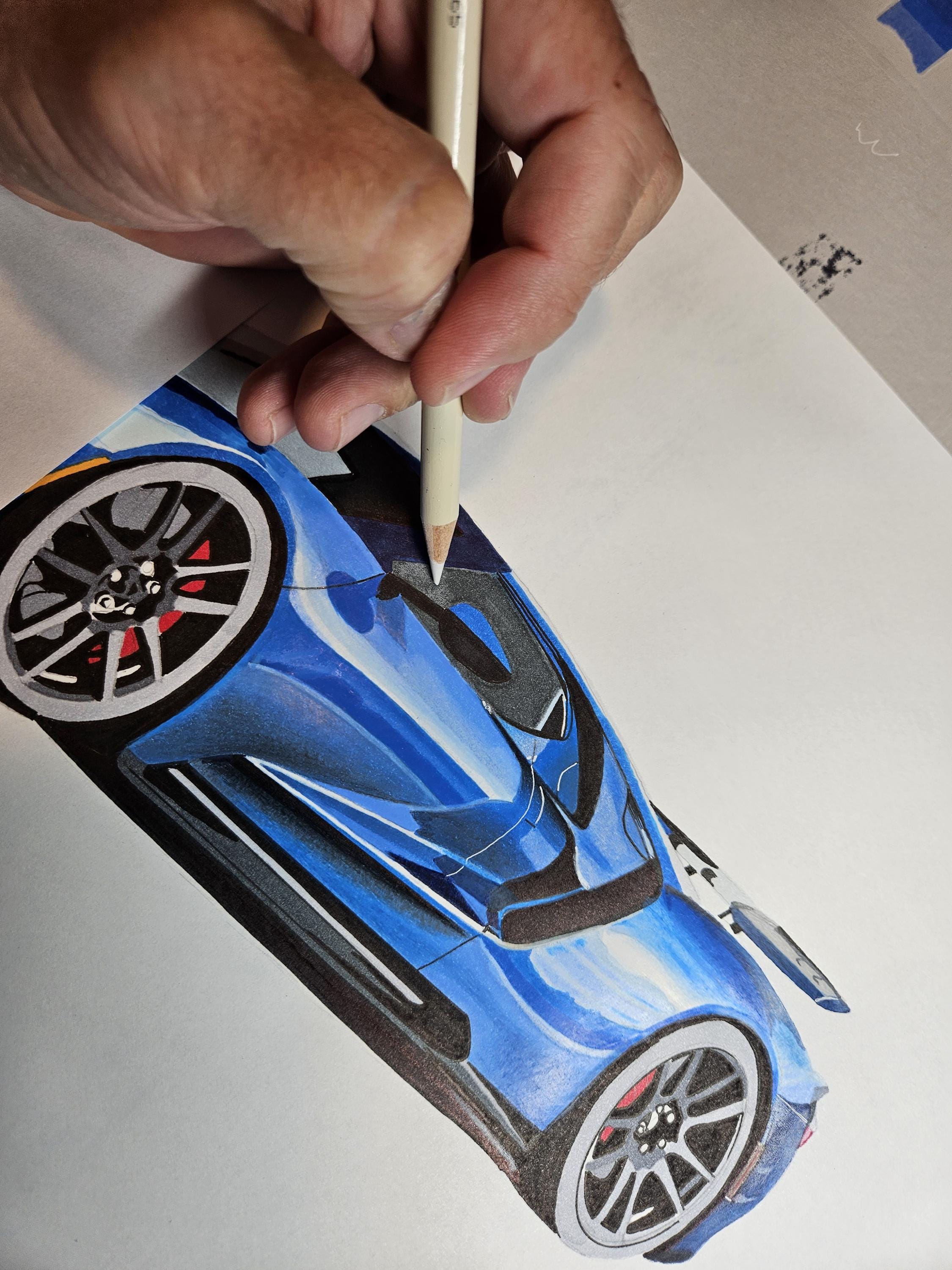 Ford GT40, Digital Art, PRINTABLE, Supercar Art, Car Guy Art, Custom ...