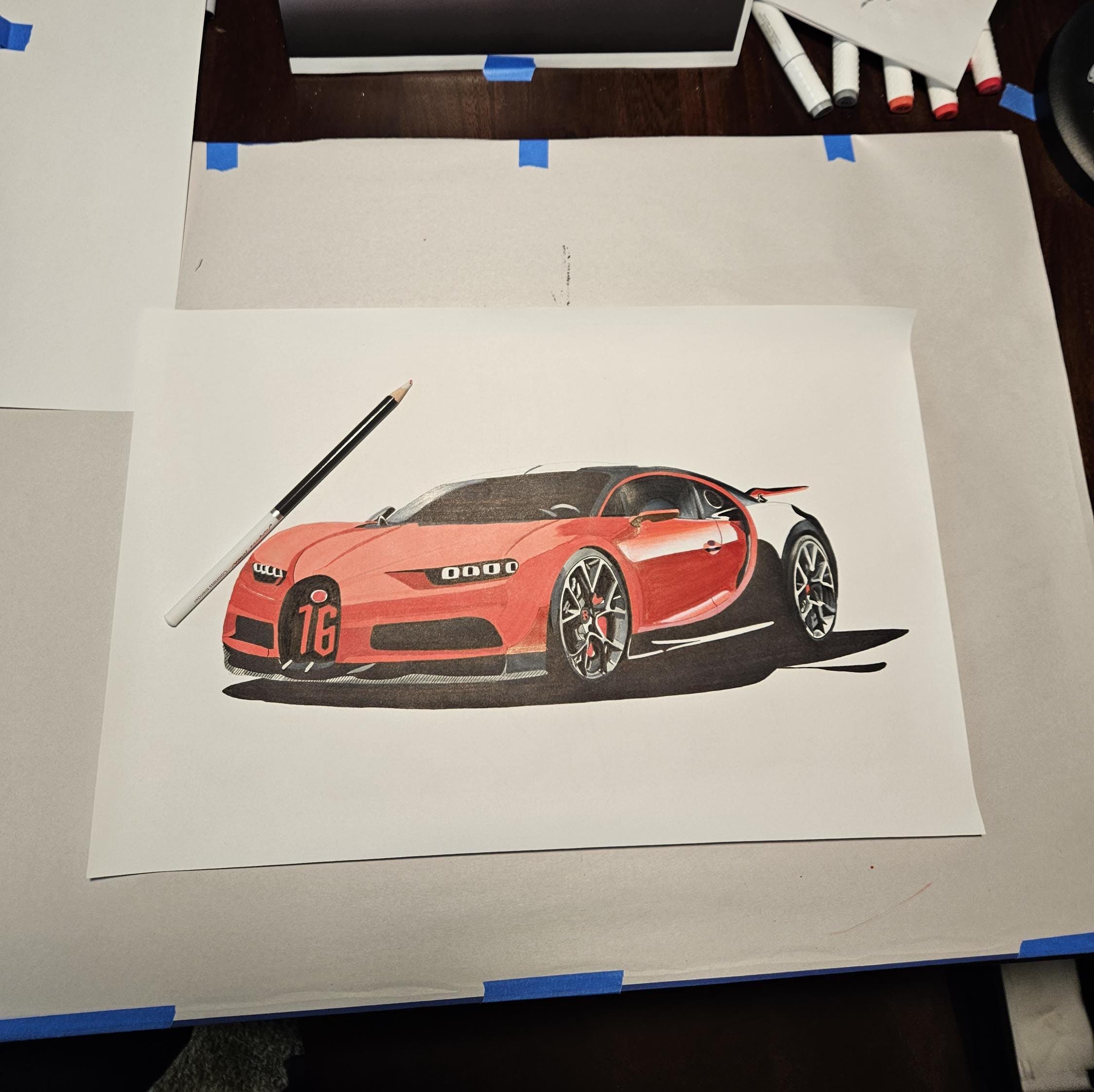 Bugatti Chiron Mouse Pad: Supercar Art, Gaming Office Decor - Etsy