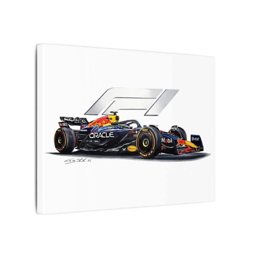 Racecar 1 RB21 Canvas Art, F1 Race Car Poster, Supercar Wall Decor ...