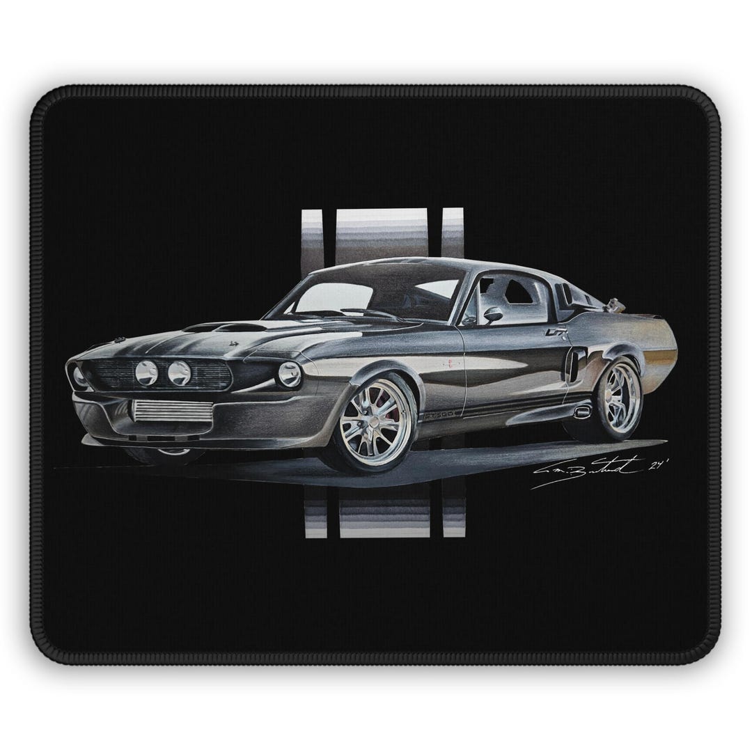 Shelby GT500 Mouse Pad: Eleanor Fine Art, Car Guy Gift - Etsy