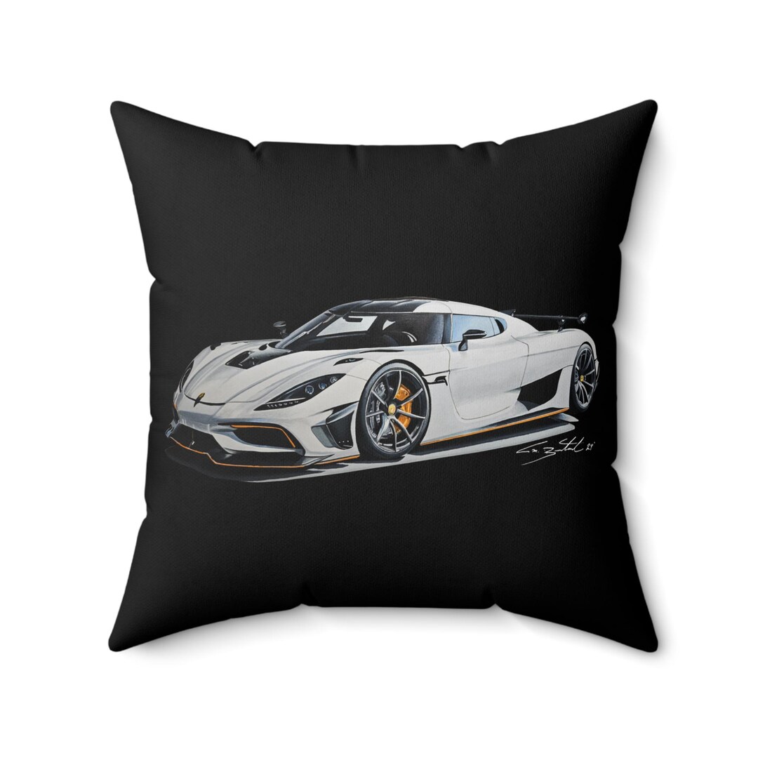 Supercar Pillow, Racing Car Pillow | Sporty Home Decor, Automotive Gift ...