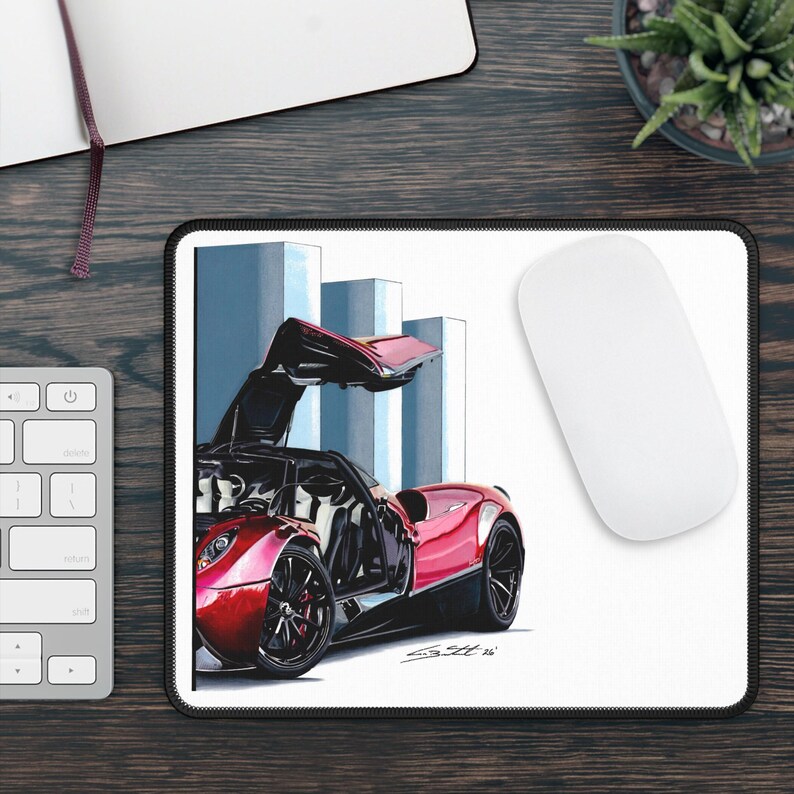 Pagani Huayra Supercar Art Gaming Mouse Pad | Automotive Car Guy Office ...