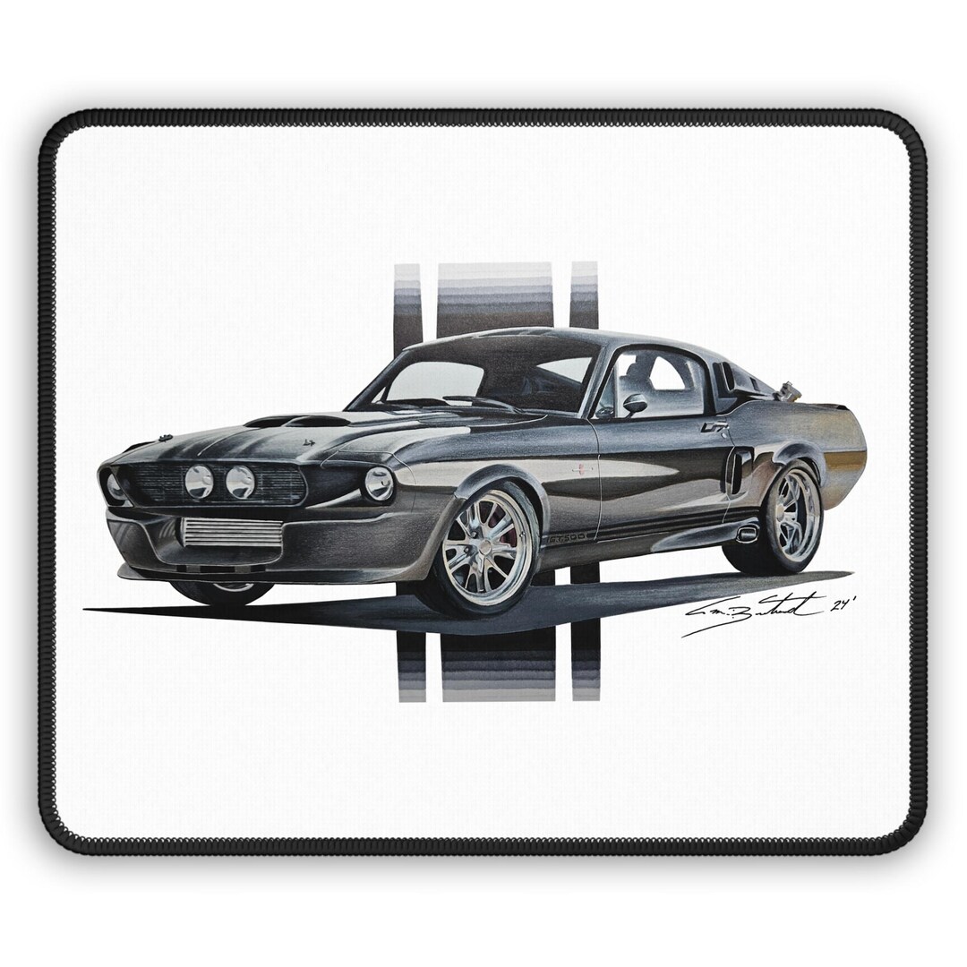 Shelby GT500, Mouse Pad, Mouse Pad Art, Supercar Art, Car Guy Art ...