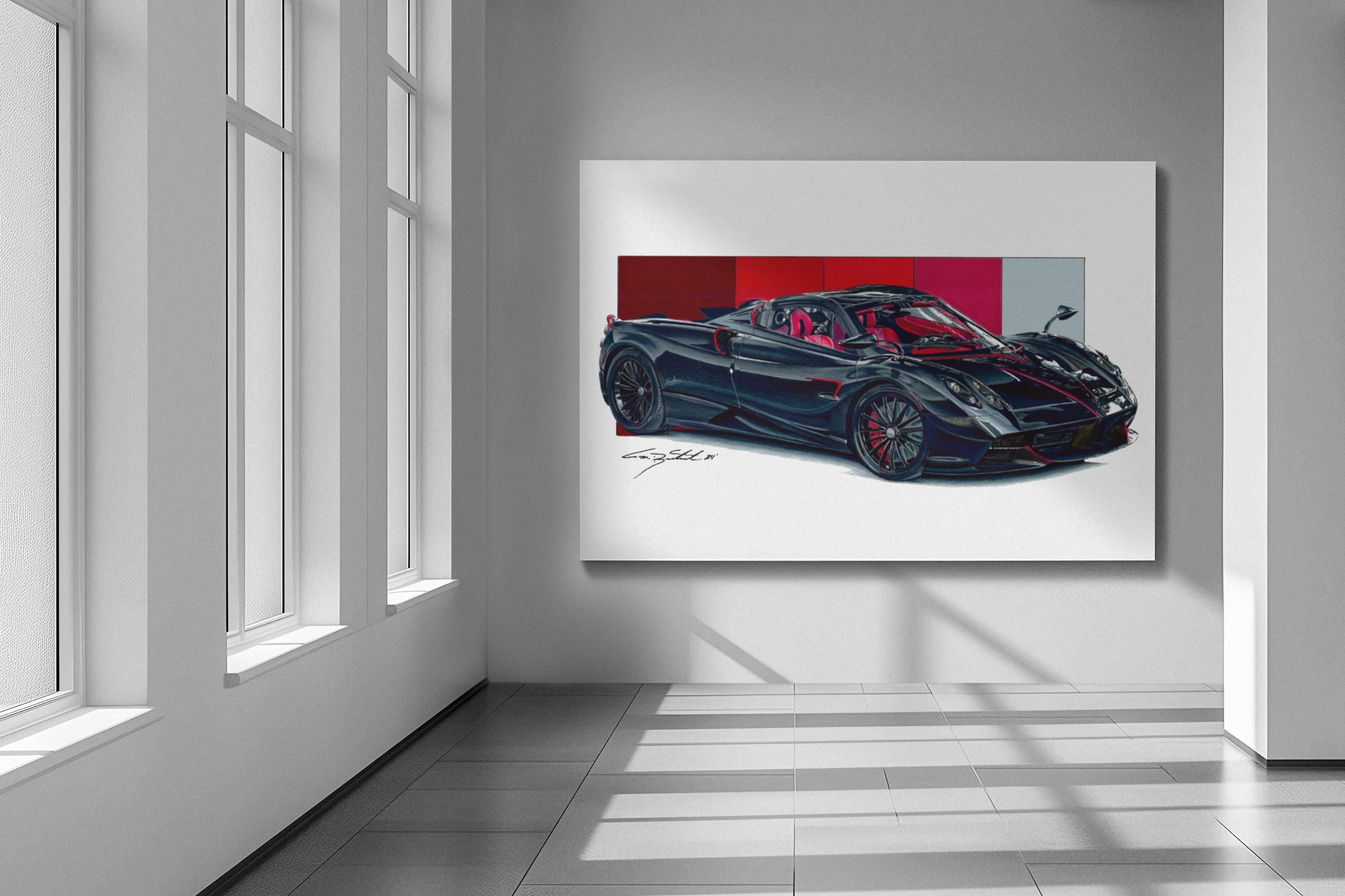 Pagani Poster Digital Art, PRINTABLE, Supercar Art, Car Guy Art ...