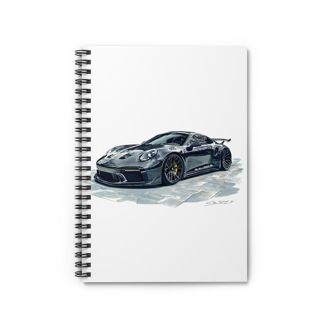 Porsche GT2-RS Spiral Notebook: Graphite Art, Supercar Gift - Etsy