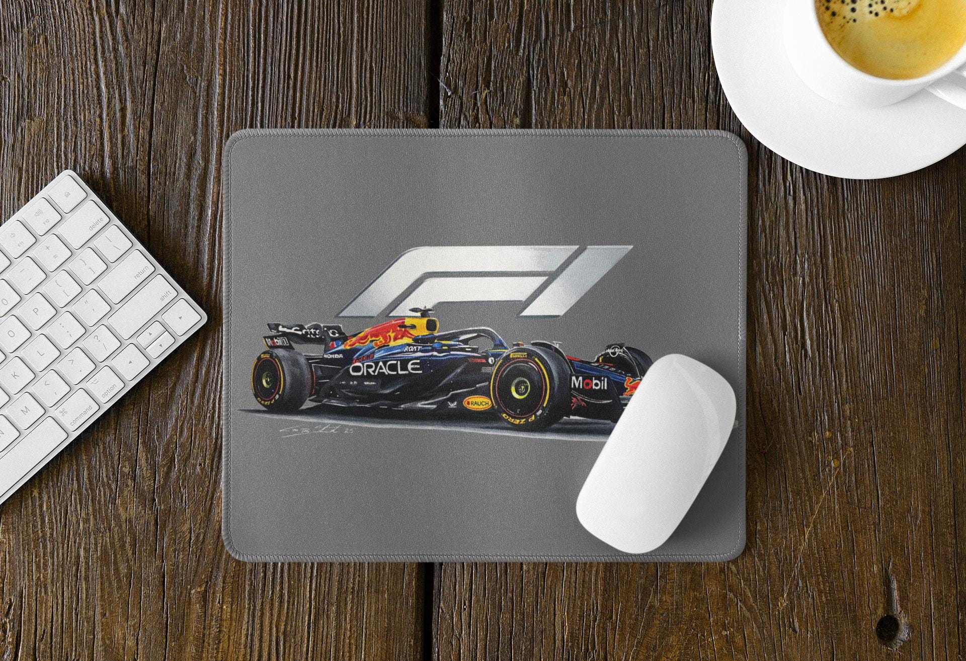 F1 Racecar Mouse Pad: RB21 Fine Art Gaming Accessory - Etsy