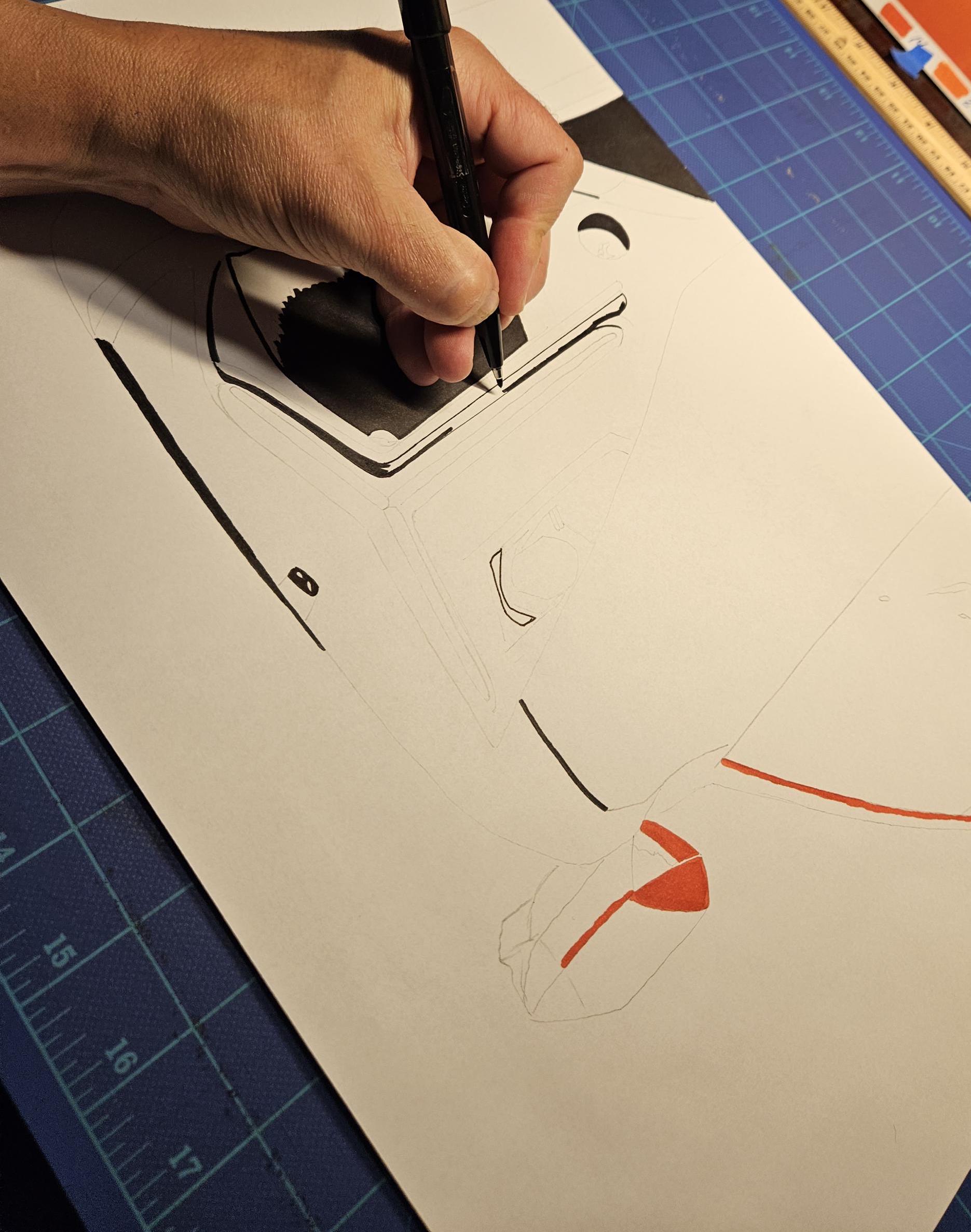 Lamborghini Revuelto Art: Original Hand-drawn Supercar Pencil Drawing ...