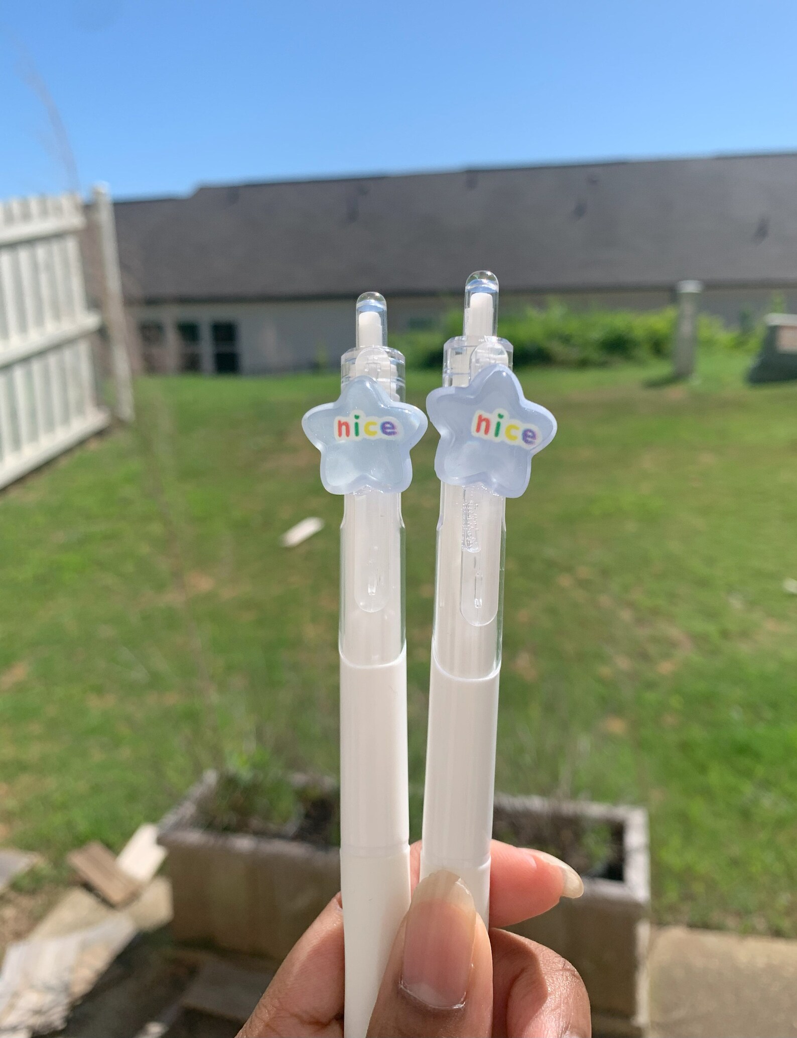 Kawaii Blue Star Gel Pen! | 0.5mm Black Ink Pen - Etsy