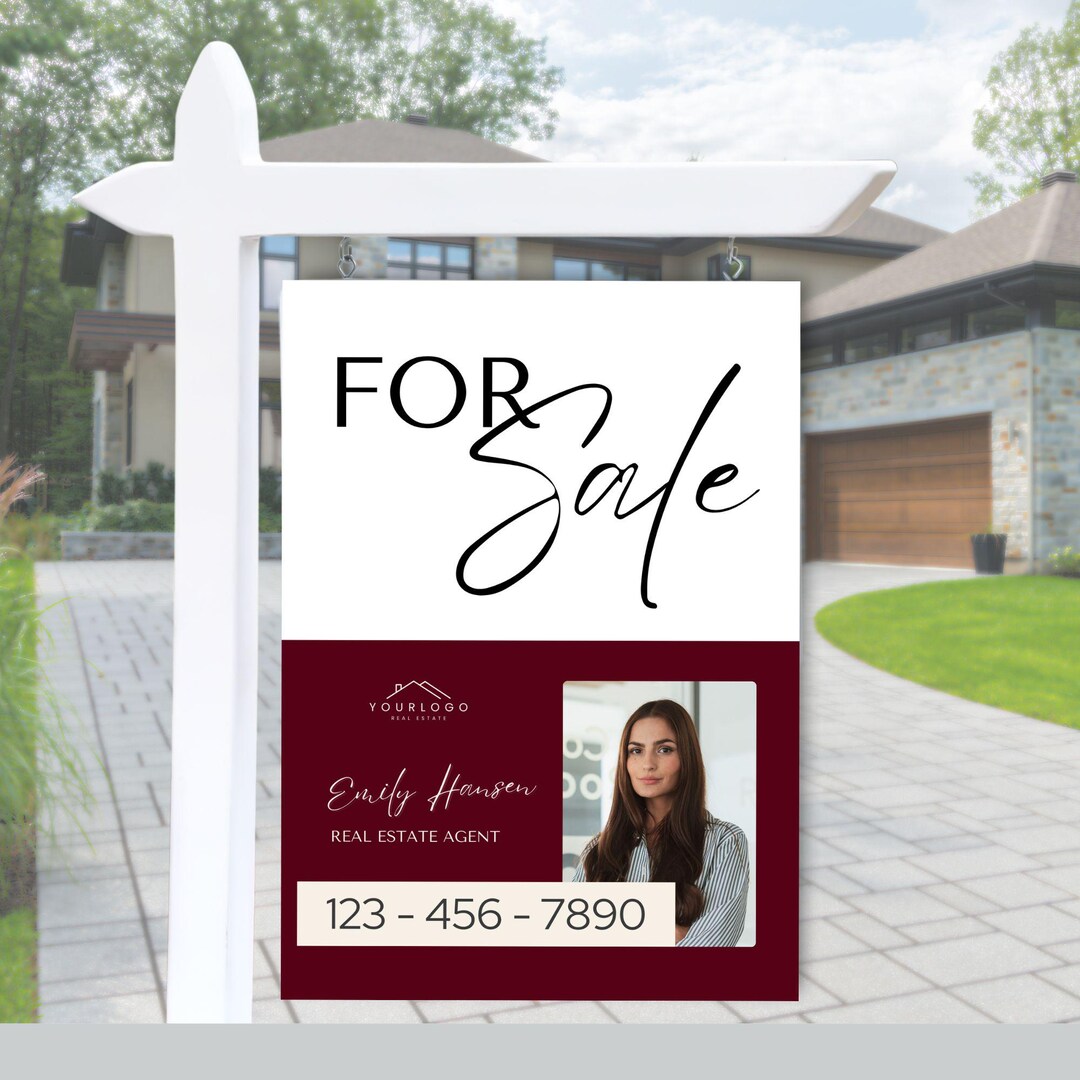 Luxury Real Estate for Sale Sign | Luxury Real Estate Yard Sign ...