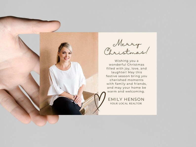 Christmas Post Cards Real Estate | Client Thank You | Realtor Holiday ...