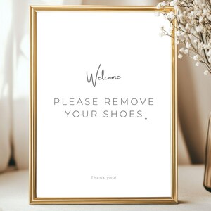 Realtor Open House Sign: Please Remove Your Shoes - Printable Welcome ...