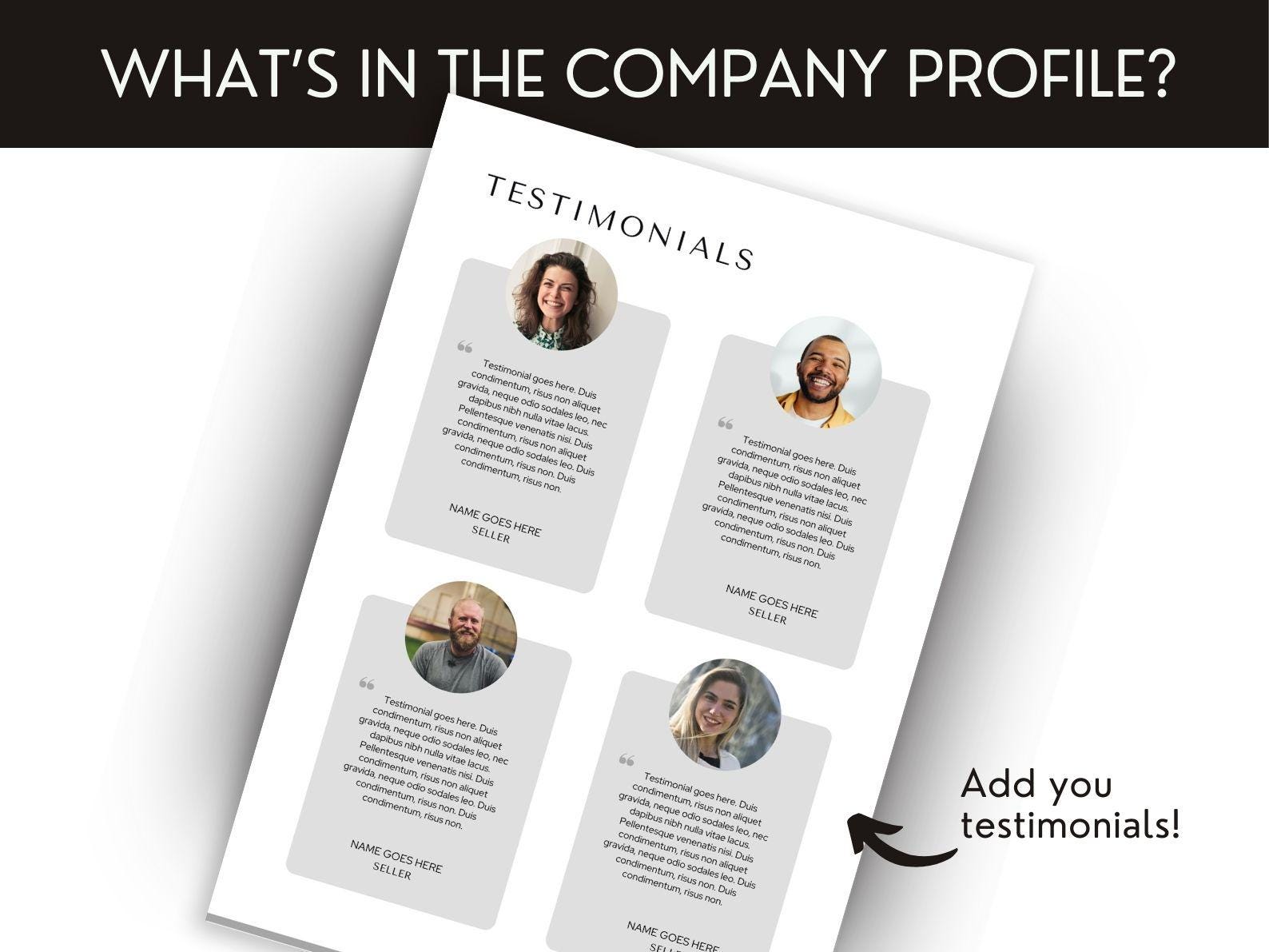 Real Estate Company Profile Template: Canva Editable Brochure (digital ...