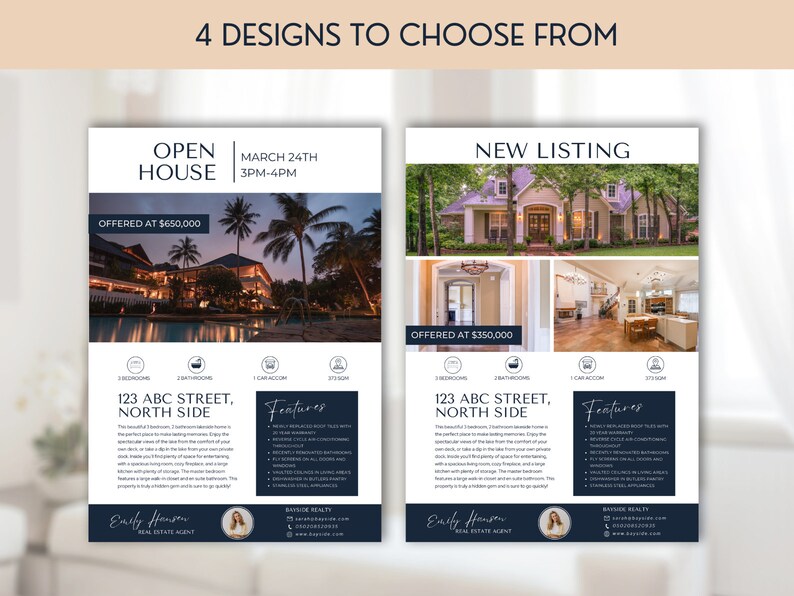 Luxury Real Estate Flyer | Listing Presentation | Luxury Home Flyer ...