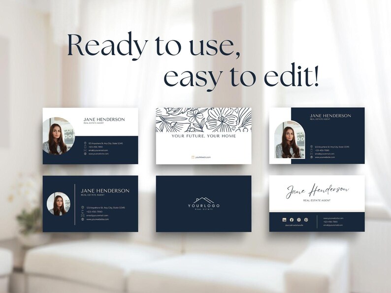 14 Luxury Real Estate Business Cards | Realtor Marketing | Realtor ...