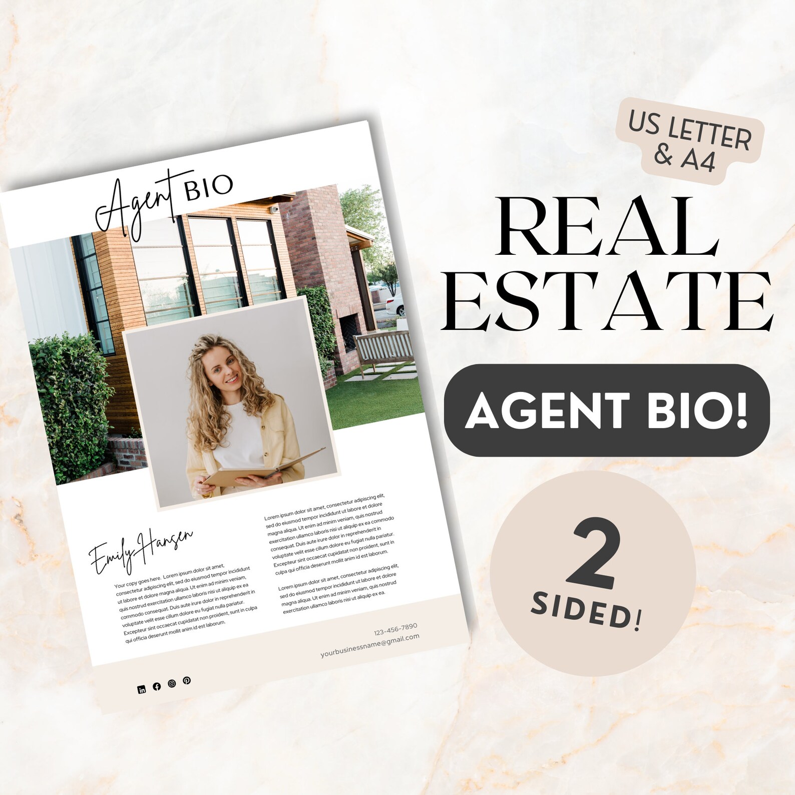 Introduction Flyer | Real Estate Agent Bio | Listing Presentation ...