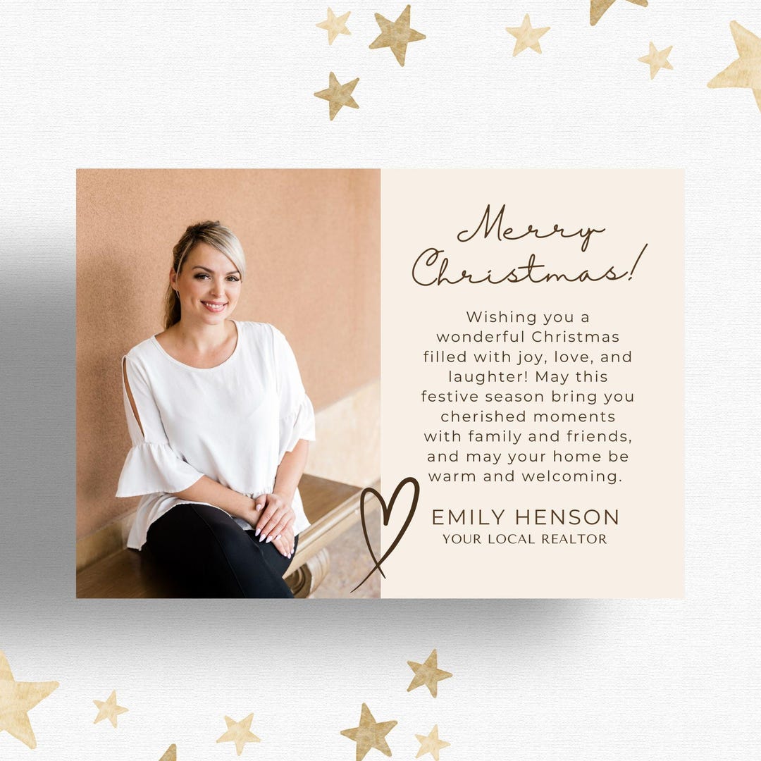 Christmas Post Cards Real Estate | Client Thank You | Realtor Holiday ...