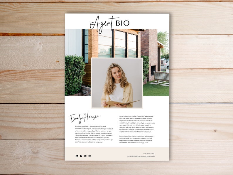 Introduction Flyer | Real Estate Agent Bio | Listing Presentation ...