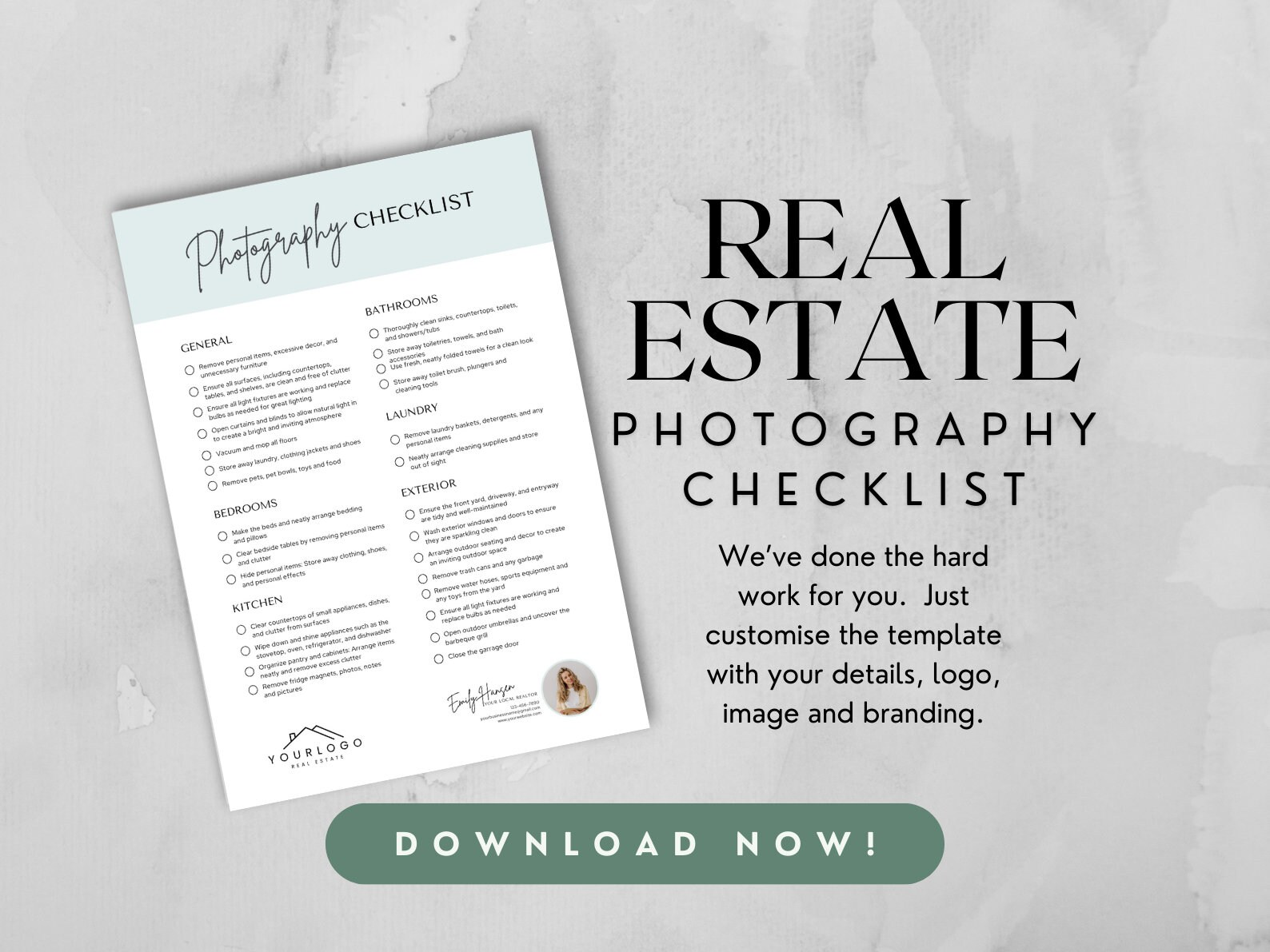 Real Estate Photography Checklist | Listing Presentation | Home Photos ...