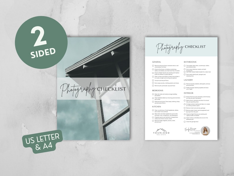 Real Estate Photography Checklist | Listing Presentation | Home Photos ...