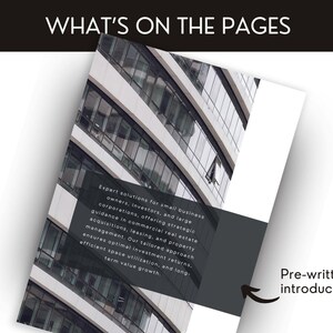 Real Estate Company Profile Template: Canva Editable Brochure (digital ...