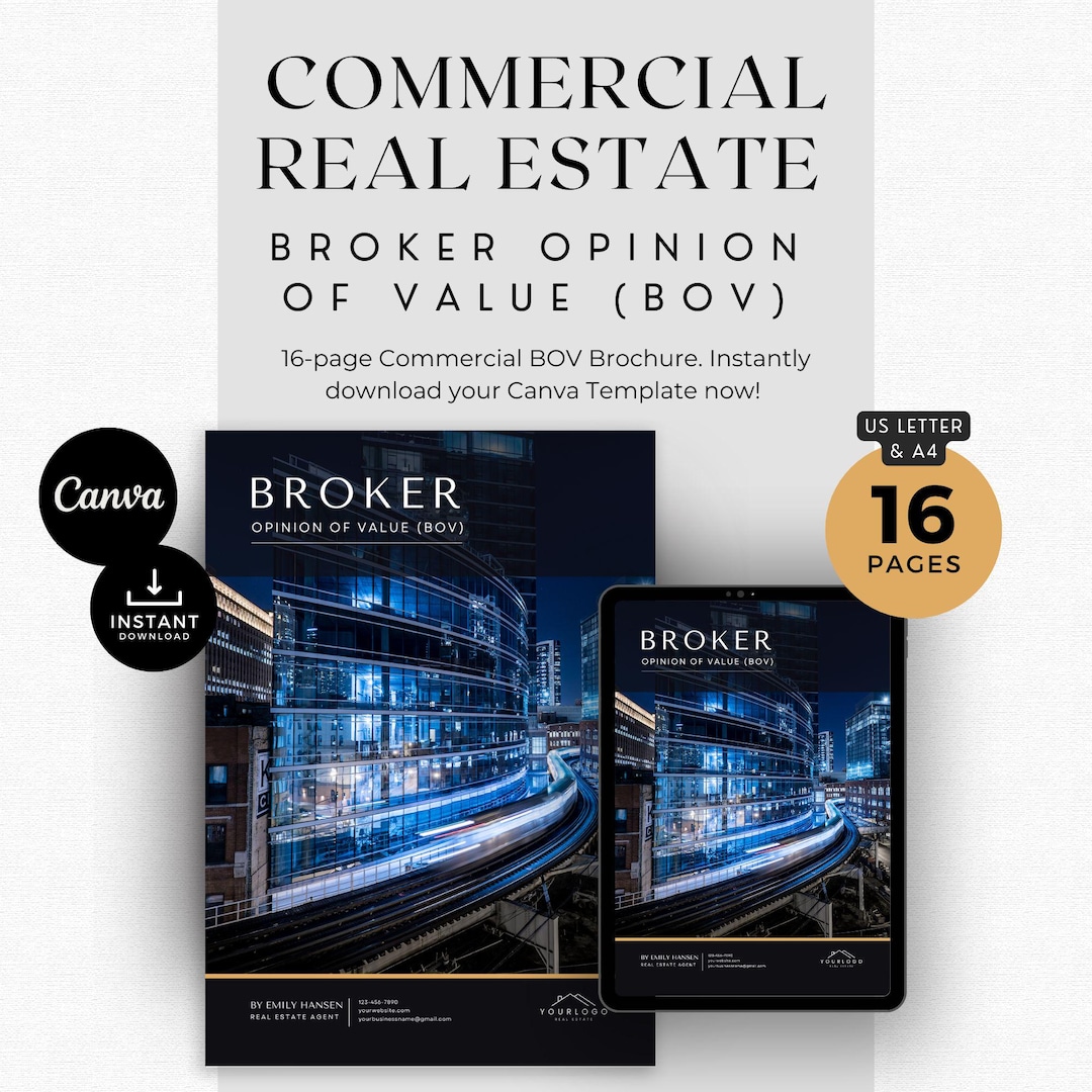 Commercial Real Estate Listing Presentation | Broker Opinion of Value ...