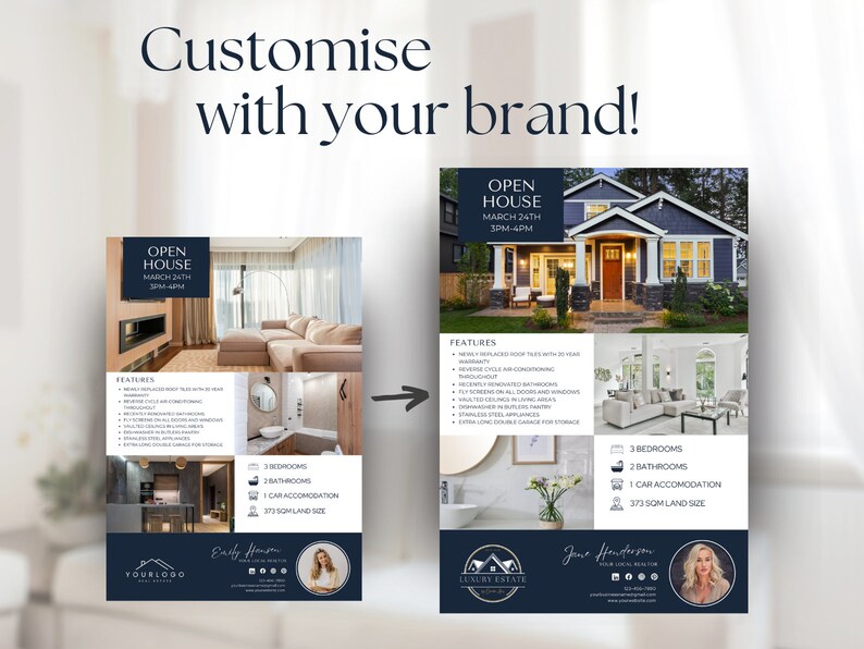 Luxury Real Estate Flyer | Listing Presentation | Luxury Home Flyer ...