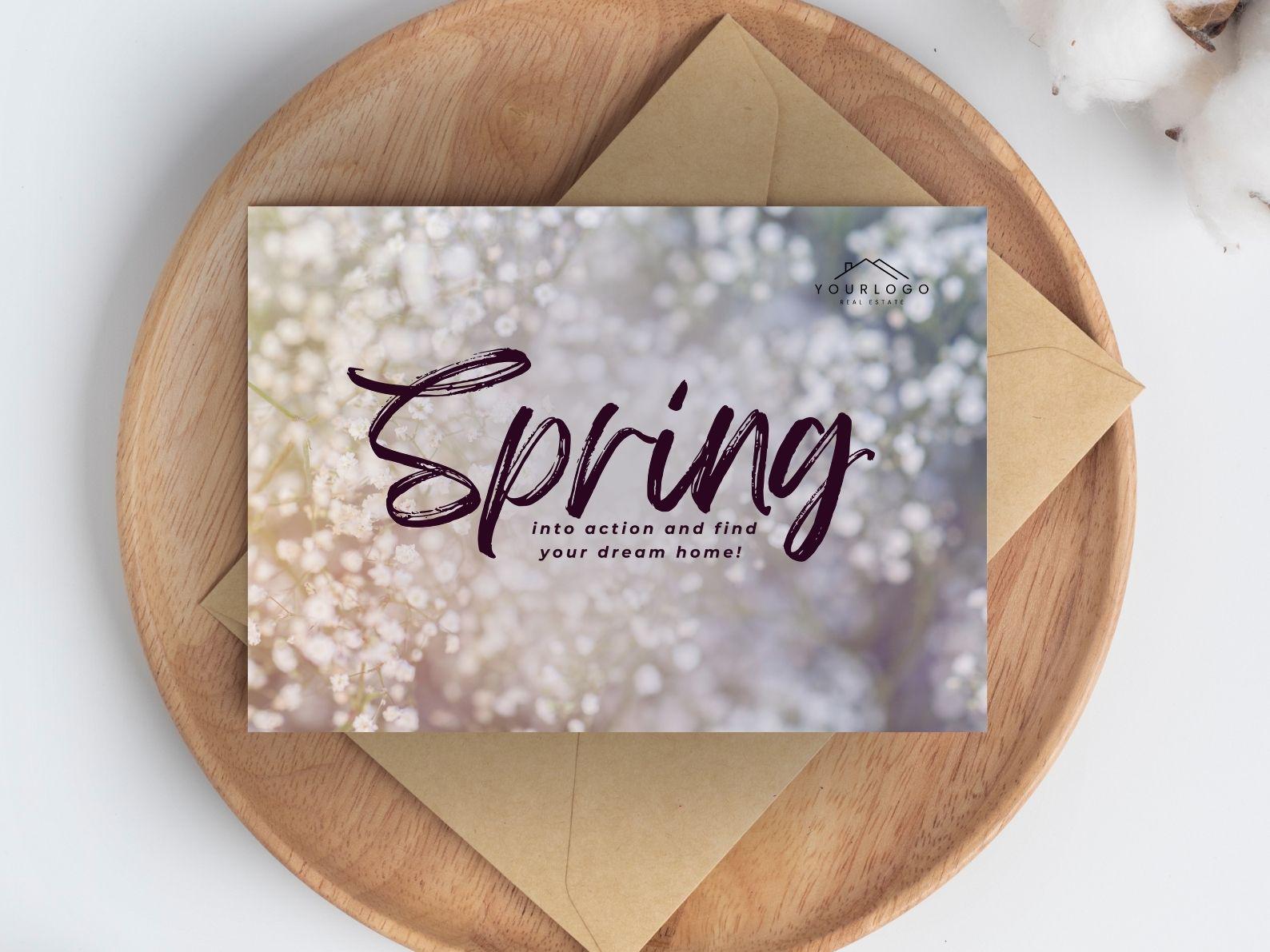 Spring Real Estate Post Card | Listing Presentation | Realtor Marketing ...