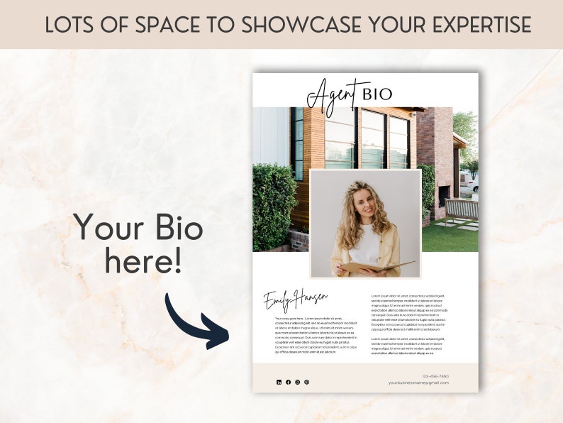 Introduction Flyer | Real Estate Agent Bio | Listing Presentation ...