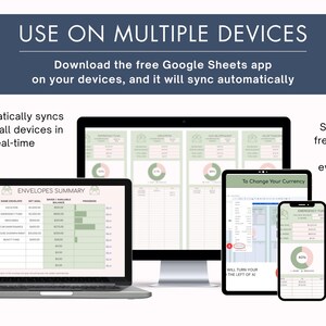 Simple Cash Envelope Spreadsheet - Finance Spreadsheet for Digital ...