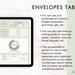 Simple Cash Envelope Spreadsheet - Finance Spreadsheet for Digital ...