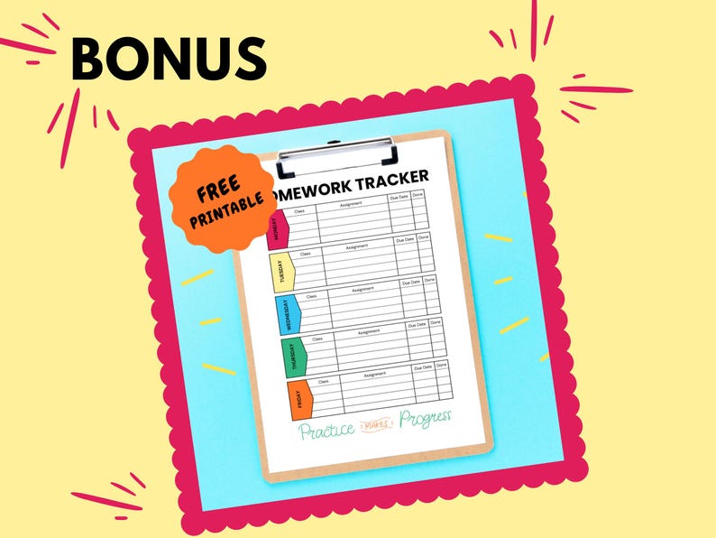 Kids Assignment Tracker Spreadsheet - Google Sheets Digital Student ...