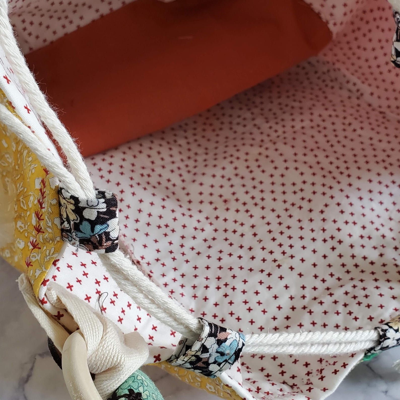 Handbag Purse, Tote Japanese Rice Bag With Hand Stitched, Patchwork ...