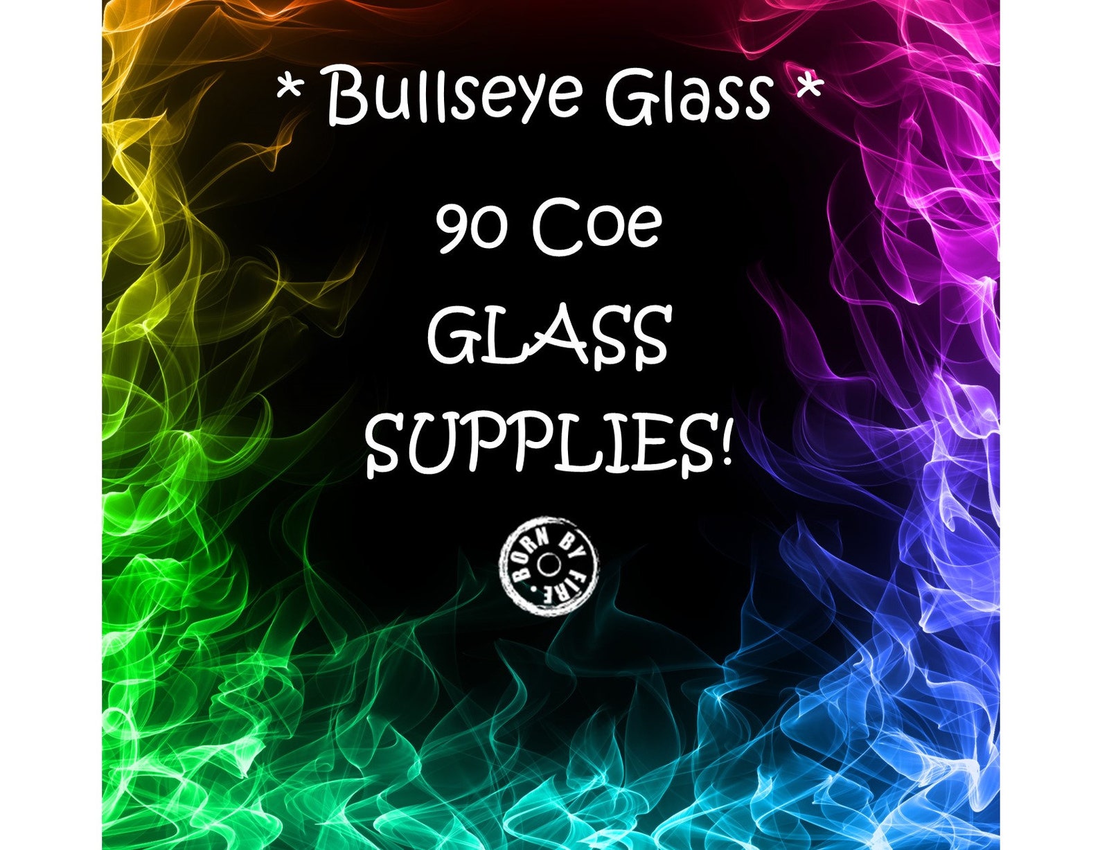 Bullseye COE 90 CIRCLES Hand Pulled Vitrigraph Organic Dot Flower Cane ...