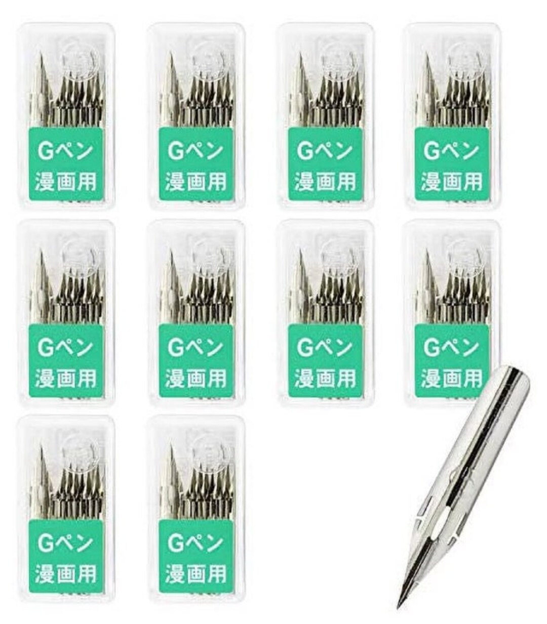100 PACK Zebra Manga Comics G Model Chrome Pen Nibs, No. G 100pcs, PG ...