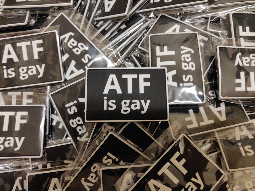 ATF is Gay PVC Velcro Backed Patch - Etsy